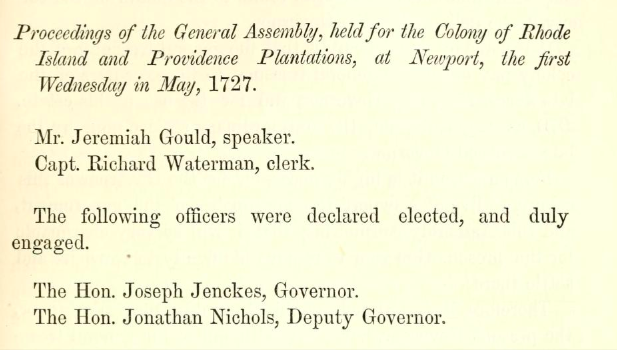 Joseph Jenckes b. 1656 | Each life has its place